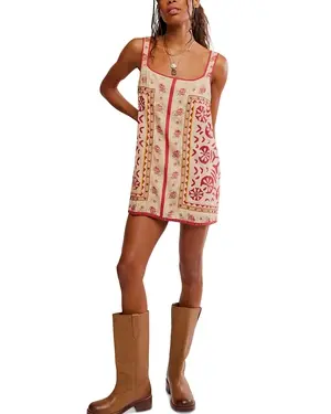 Free People Fleur Cotton Mini Shift Dress
