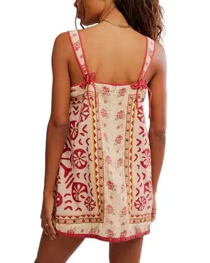 Free People Fleur Cotton Mini Shift Dress
