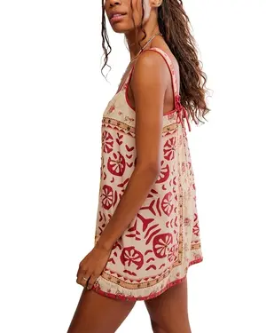 Free People Fleur Cotton Mini Shift Dress