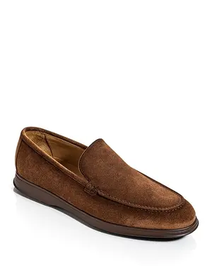 To Boot New York Kendall Leather Slip On Loafers - Chocolate