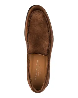 To Boot New York Kendall Leather Slip On Loafers - Chocolate