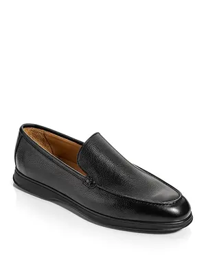 To Boot New York Kendall Leather Slip On Loafers - Nero