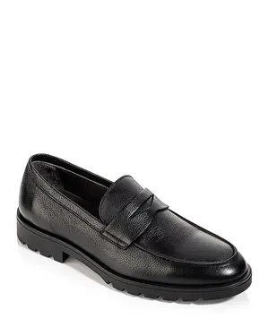To Boot New York Norton Suede Penny Loafers - Black