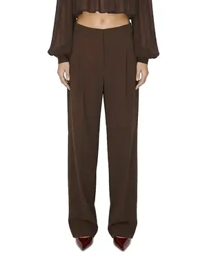 Ronny Kobo Hayes Darted Waist Pants - Chocolate