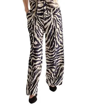 CARTOLINA Mia Wide-leg Pants - Painted Zebra