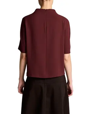 Vince Draped Funnel Neck Top