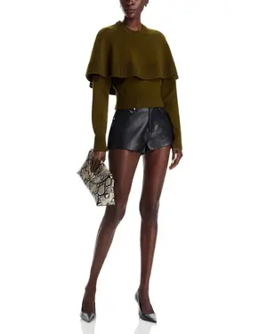 Ronny Kobo Evian Overlay Sweater - Olive