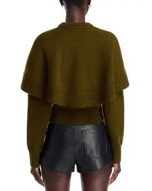 Ronny Kobo Evian Overlay Sweater - Olive