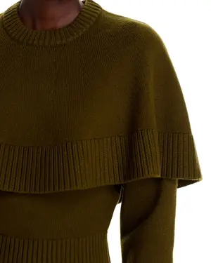 Ronny Kobo Evian Overlay Sweater - Olive