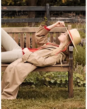Vince Double Collar Trench Coat