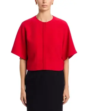 Lafayette 148 New York Zippered Cropped Jacket