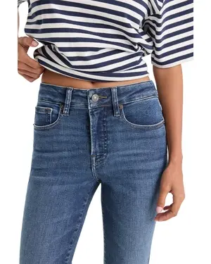 Good American Petite Mid Rise Straight Jeans