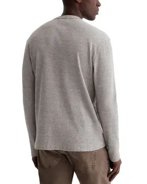 Ag Bryce Long Sleeve Henley - Heather Grey