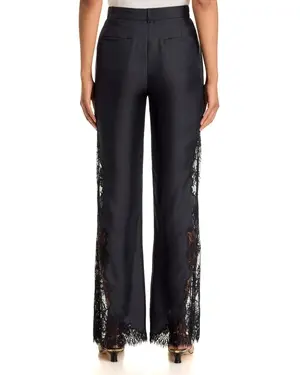 TOCCIN Priya Lace Inset Flare Pants