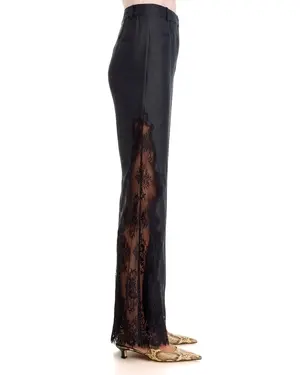 TOCCIN Priya Lace Inset Flare Pants