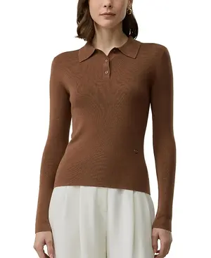Lilysilk Silk-cashmere Polo Henna