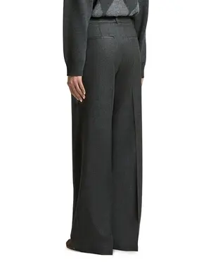 Peserico Palazzo Pants In Wool Lurex Flannel