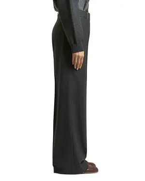 Peserico Palazzo Pants In Wool Lurex Flannel