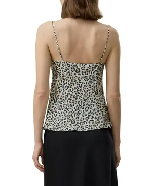 Lilysilk Leopard Print Silk Charmeuse Camisole