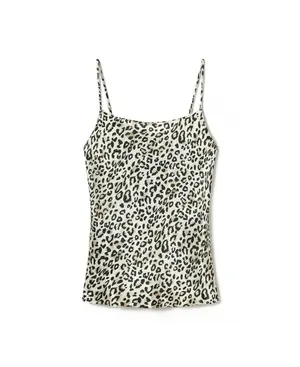 Lilysilk Leopard Print Silk Charmeuse Camisole