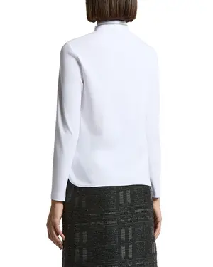 Peserico Stretch Cotton Poplin & Jersey Rib Shirt