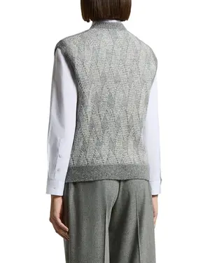 Peserico Wool Blend Boucle Vest