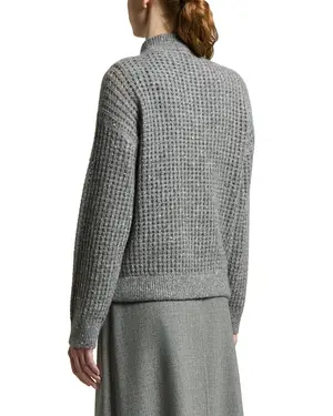 Peserico Alpaca Wool Blend Zip Up Sweater