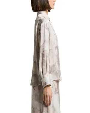 Peserico Printed Flowy Viscose Shirt