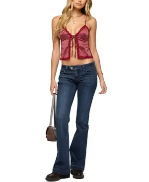 EDIKTED Roccio Low Rise Bootcut Jeans