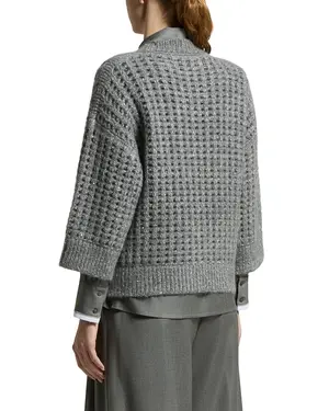 Peserico Knitted Sweater With Mohair Blend And Sequins
