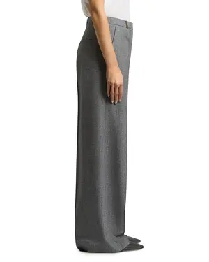 Peserico Stretch Wool Viscose Lurex Micro Pied De Poule Pants