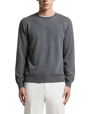 Peserico Extra Fine Wool Blend Crewneck Sweater - Carbon Grey