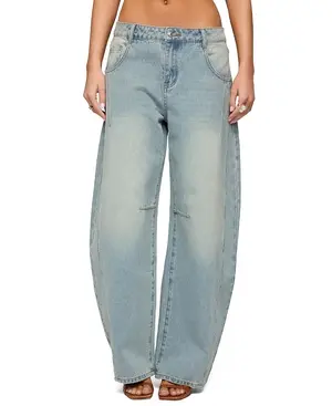 EDIKTED Ilara Barrel Jeans