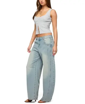EDIKTED Ilara Barrel Jeans