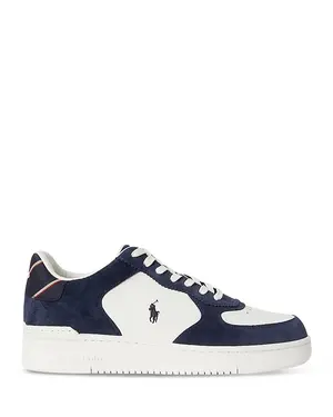 Polo Ralph Lauren Masters Court Leather Brogue Sneakers - Navy