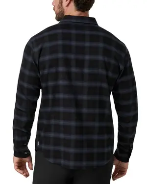 Vuori Flannel Cotton Blend Shirt - Black