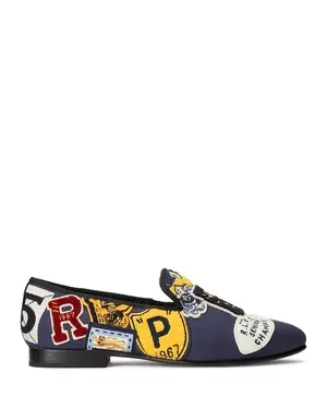 Polo Ralph Lauren Paxton Logo Patch Canvas Slippers