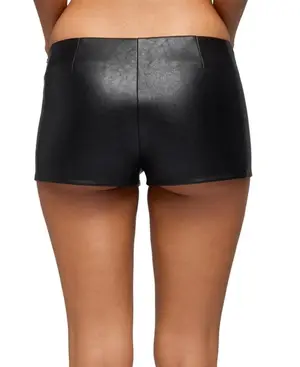 EDIKTED Diana Zip Up Micro Shorts
