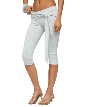 EDIKTED Adara Tie Capri Pants