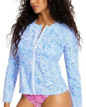 Tommy Bahama Paisley Daze Zippered Rash Guard