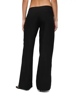 EDIKTED Cerise Buckle Low Rise Baggy Pants