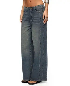 EDIKTED Elia Low Rise Baggy Jeans