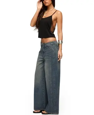 EDIKTED Elia Low Rise Baggy Jeans