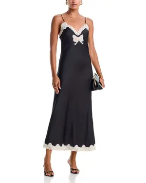 LoveShackFancy Lomira Slip Dress
