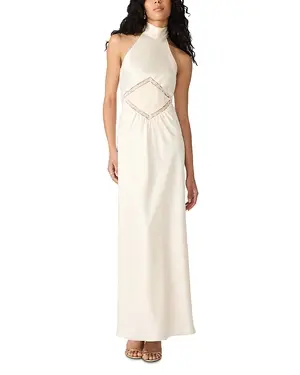Steve Madden Emmalie Mock Neck Maxi Dress