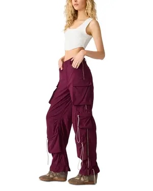 Steve Madden Jacey Drawstring Hem Cargo Pants