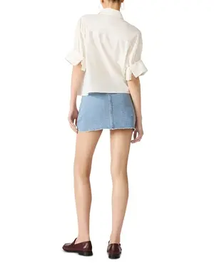 Steve Madden Callahan Brooch Embellished Blouse