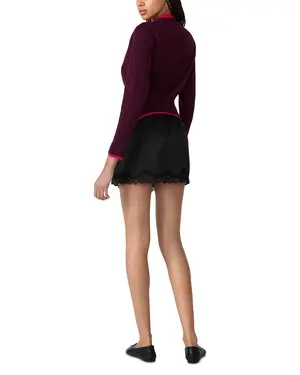 Steve Madden Arwen Contrast Trim Cardigan