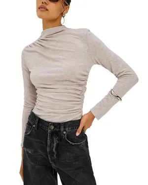 Rails Joelle Cotton & Cashmere Draped Top