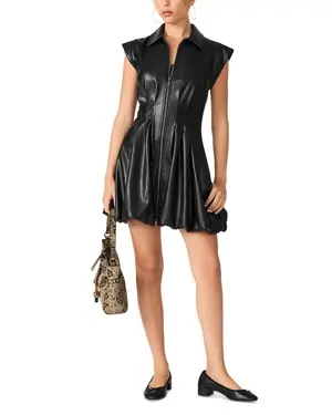 Steve Madden Dyanne Cap Sleeve Bubble Hem Dress